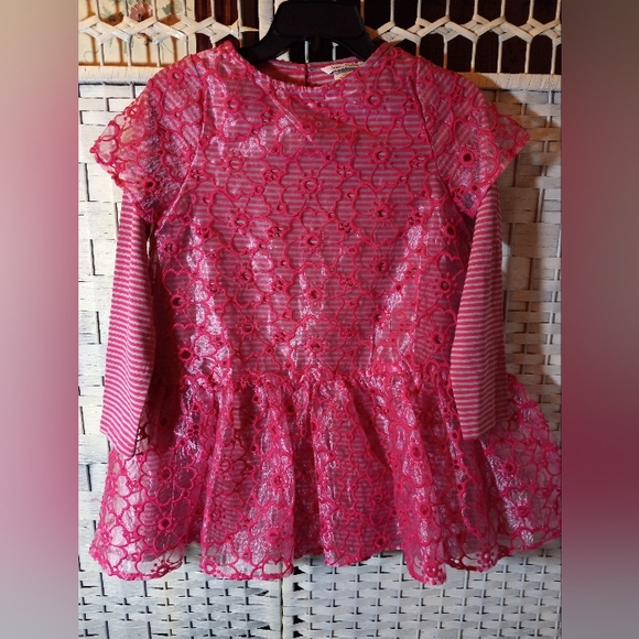 Chasing Fireflies | Dresses | Chasing Fireflies Girls Pink Lace Dress ...